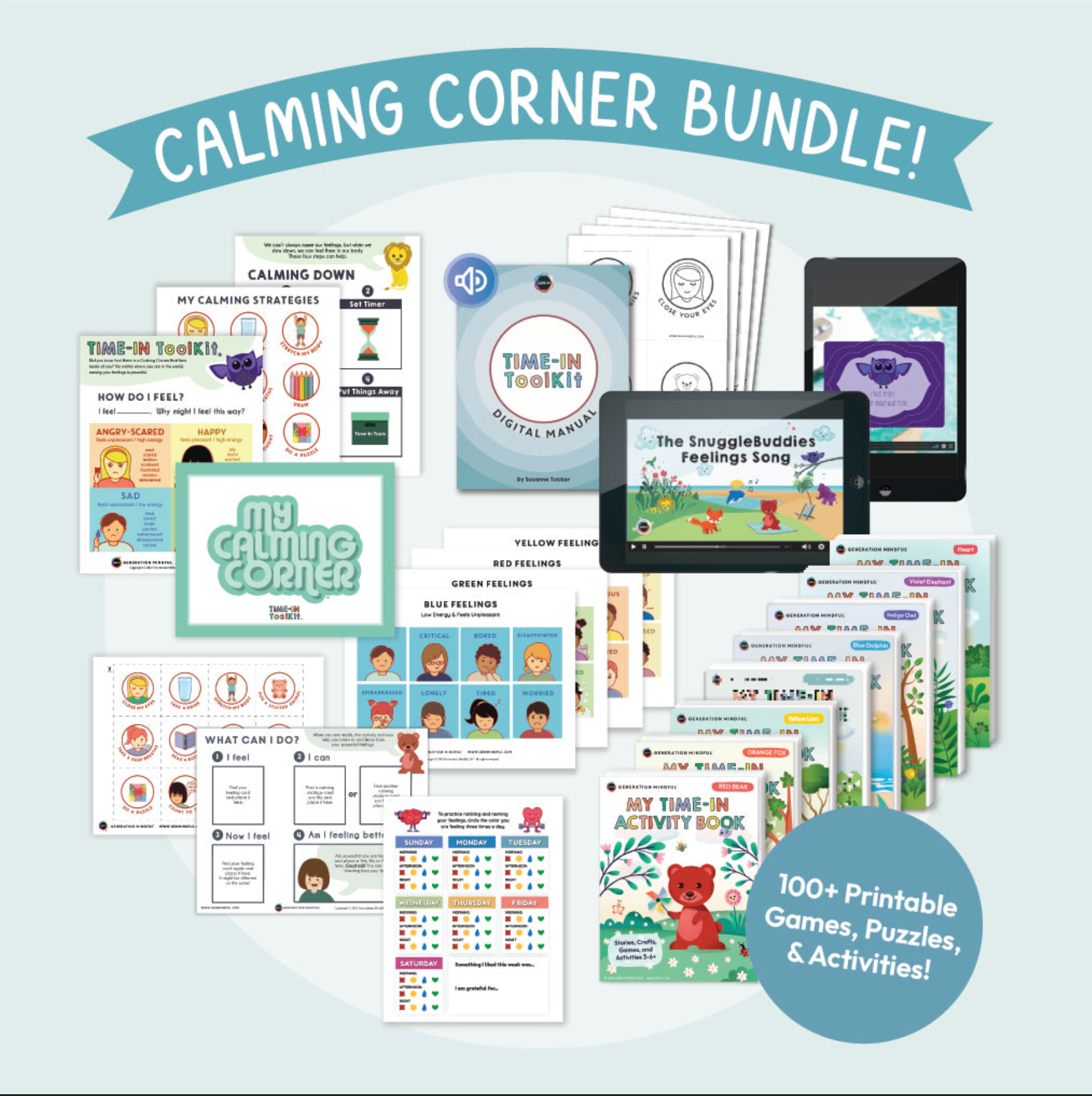 Digital Calming Corner & Time-In ToolKit | Kids Virtual Calm Corner ...