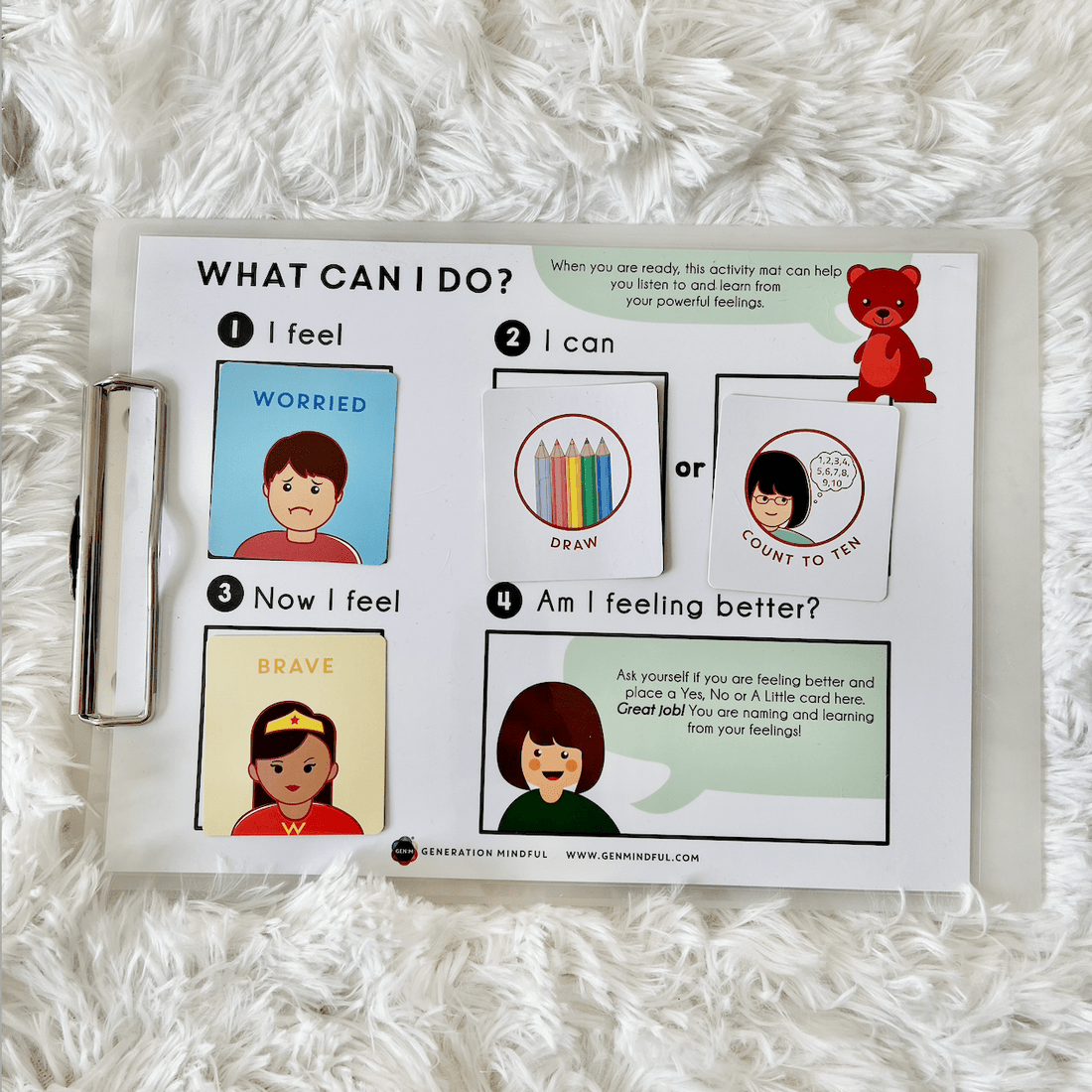 Time-In Activity Mat & Card Set – Generation Mindful